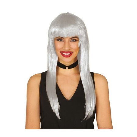 Peruca par lung, Guirca, Alb - eMAG.ro