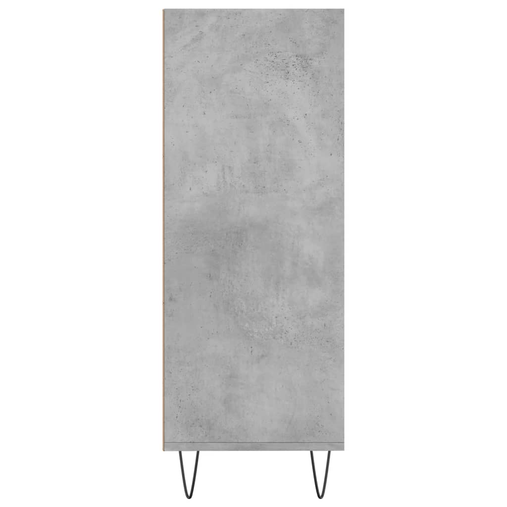 Biblioteca, gri beton, 69, 5x32, 5x90 cm, lemn compozit 828360 - eMAG.ro