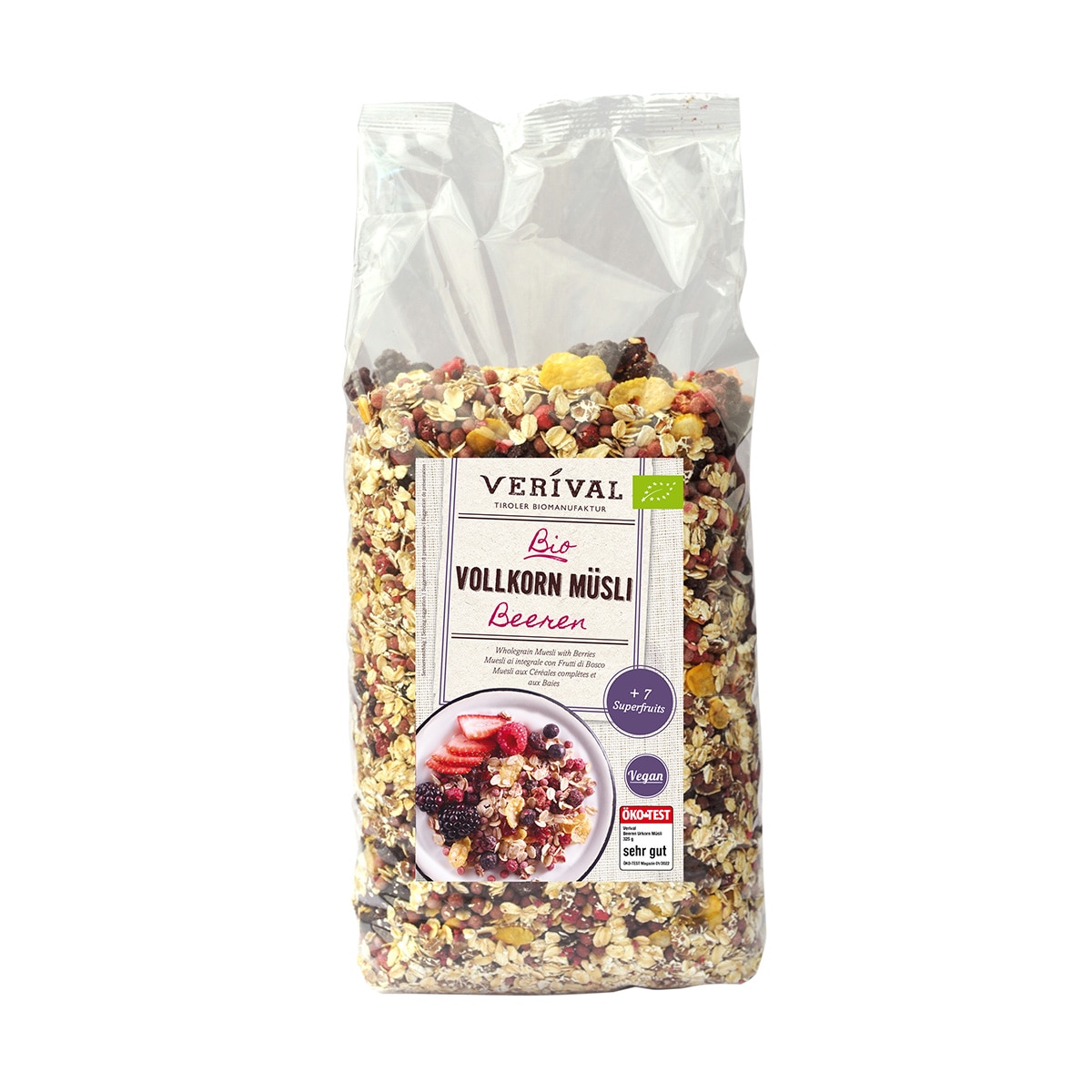 Muesli cu fructe de padure XXL Verival Bio, 1300g - eMAG.ro