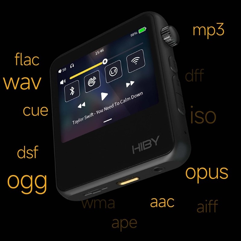 HiBy, DSD és MQA lejátszó, R2 II (gen 2), Tidal, Wifi, Bluetooth, Fehér ...