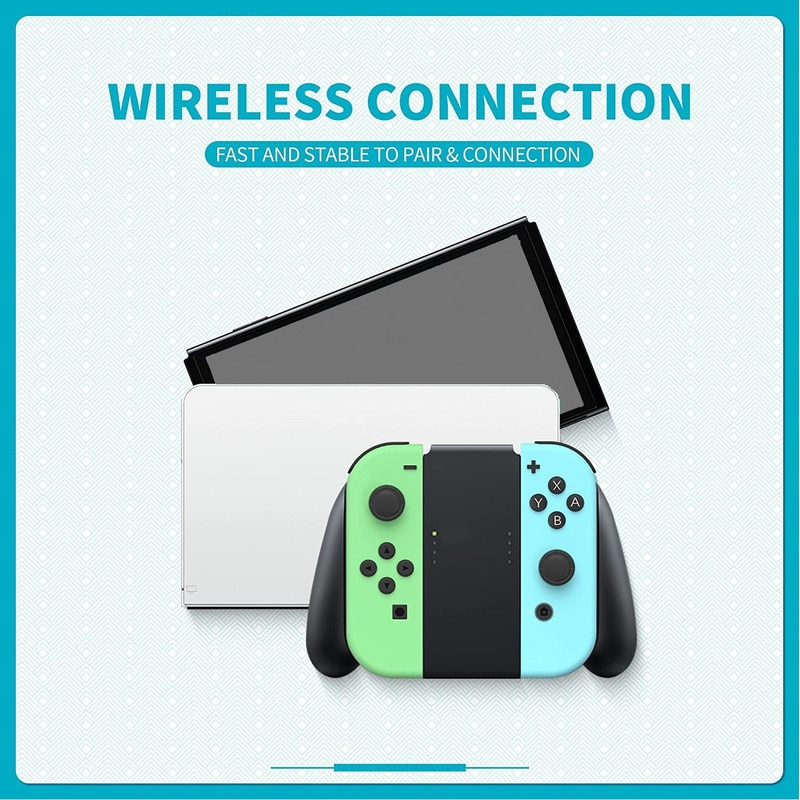 Геймпад за Nintendo Switch, 2 части, син/зелен - eMAG.bg