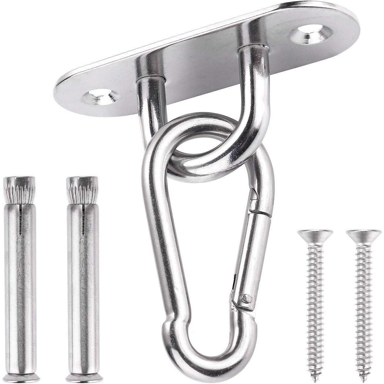 Carlig tavan hamac, Sunmostar, Inox, 450 kg, Argintiu - eMAG.ro