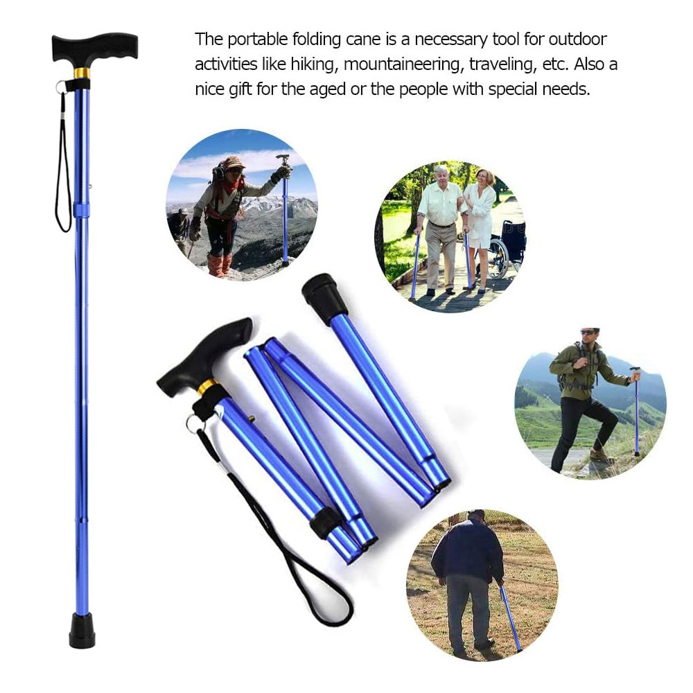 Baston pliabil, JENUOS®, 5 pozitii pe inaltime, confortabil si ...