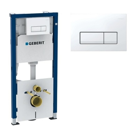 Set rezervor incastrat Geberit Duofix, UP100 cu cadru, garnitura ...