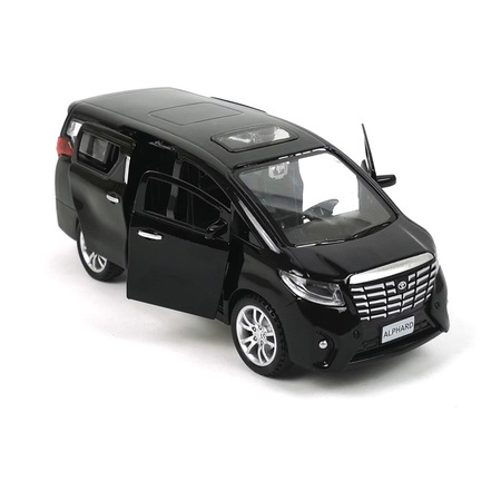 Masina van, Metal, Toyota Alphard, Cu sunet si lumini, 1:32, Negru ...