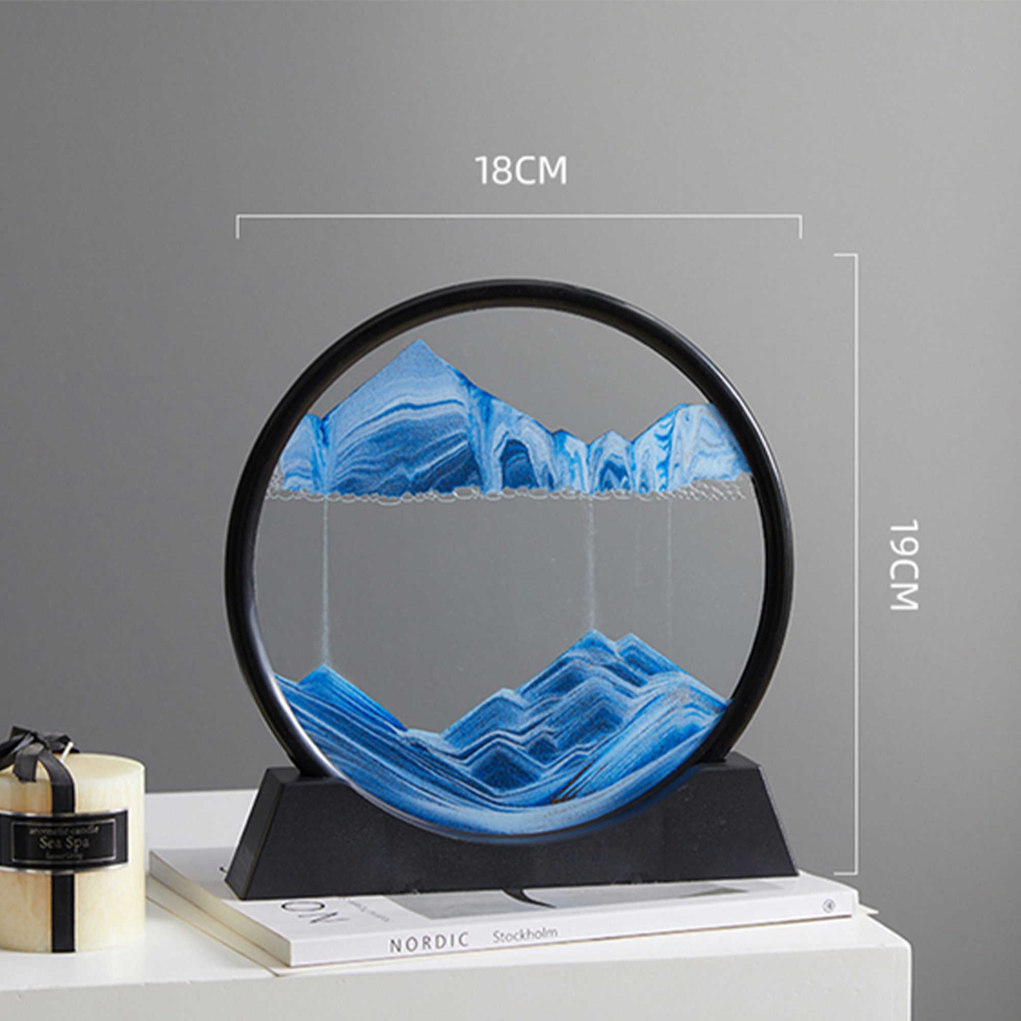 Obiect decorativ PadForce® birou, noptiera, Peisaj cu efect 3D din ...