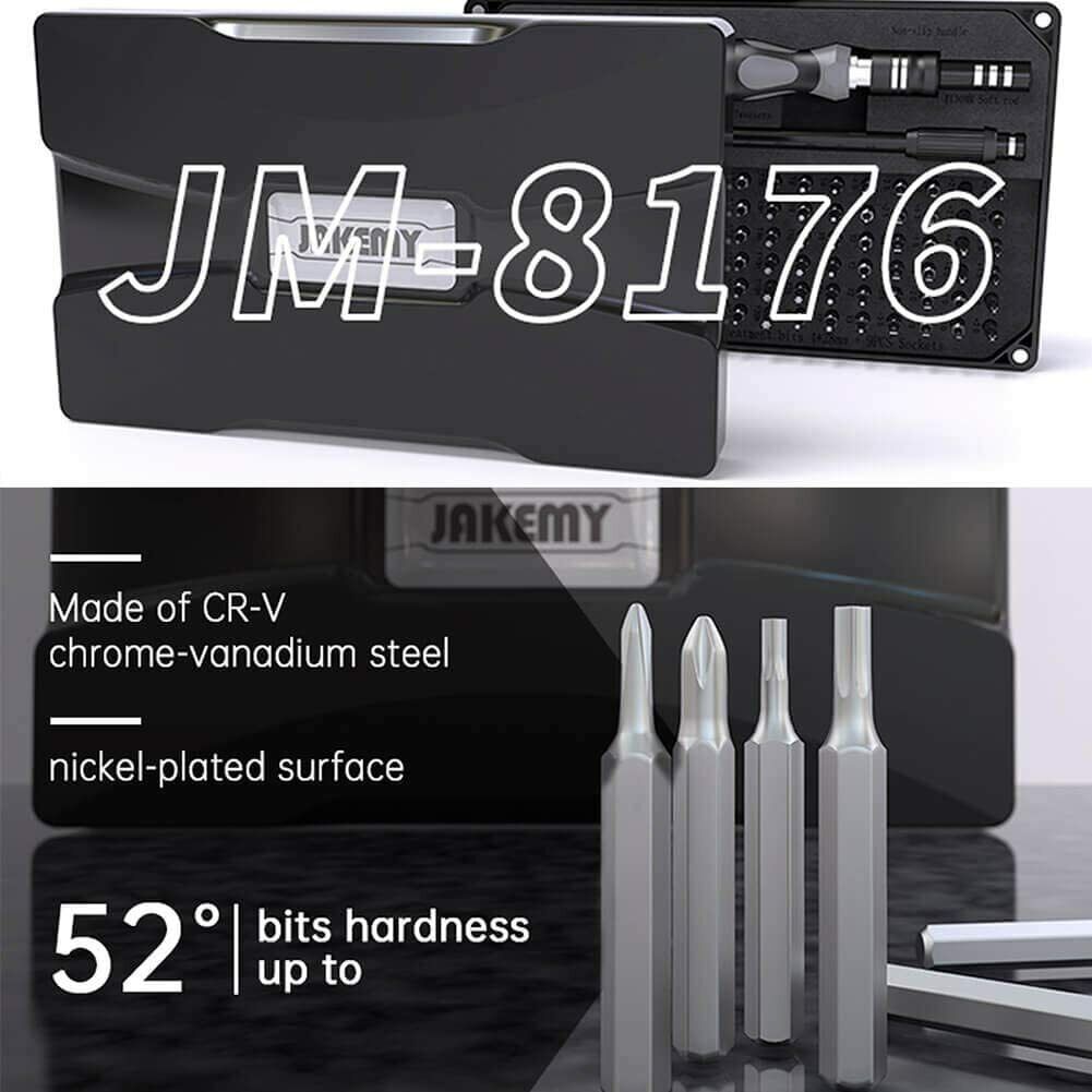 Комплект прецизни отвертки, JM-8187, 106 бр., Стомана, за ремонт на ...