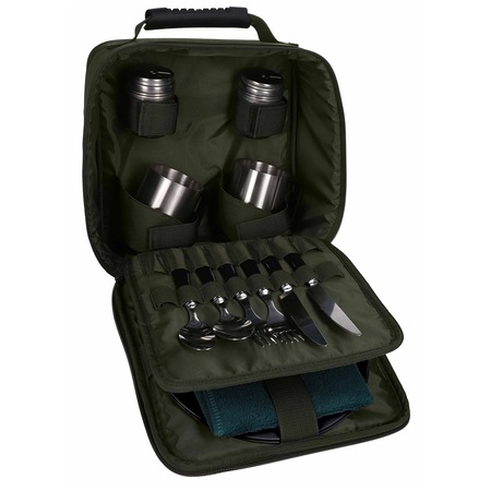 Geanta Pescuit cu Vesela, Mikado, Set 2 Persoane, 26 x 26 x 11 cm - eMAG.ro