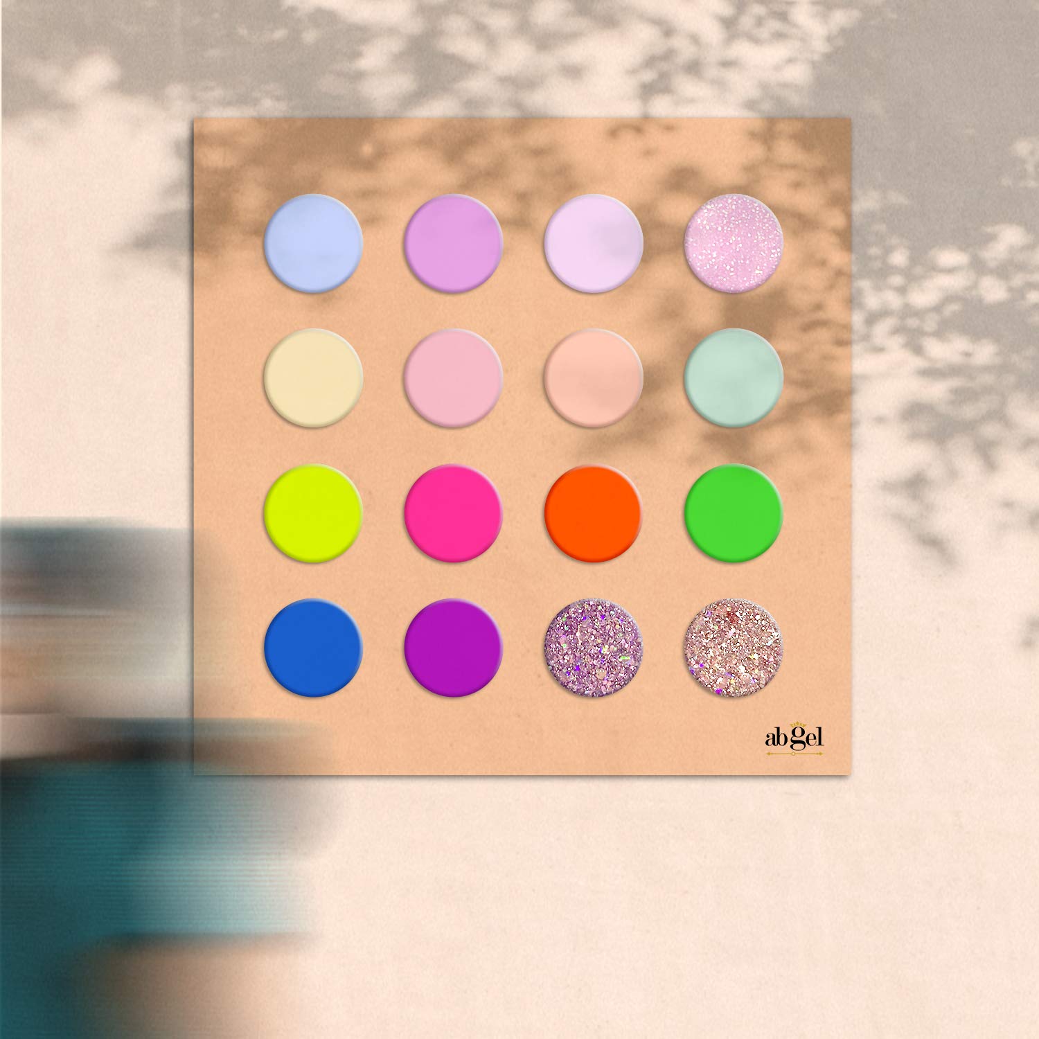 Set Lac de Unghii cu Gel UV, 16 culori stralucitoare in nuante intense ...