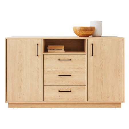 Comoda Maryann MR06, MIRJAN24,140x40x84 cm, stejar piscot - eMAG.ro