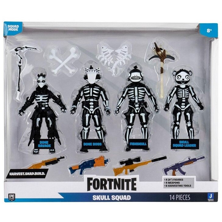 Figurina, Jazwares Fortnite Skull Squad Action Figures 4Pak - eMAG.ro