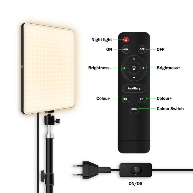 Лампа за снимки и видео WALALLA, LED, 240 светодиода, Трицветна ...