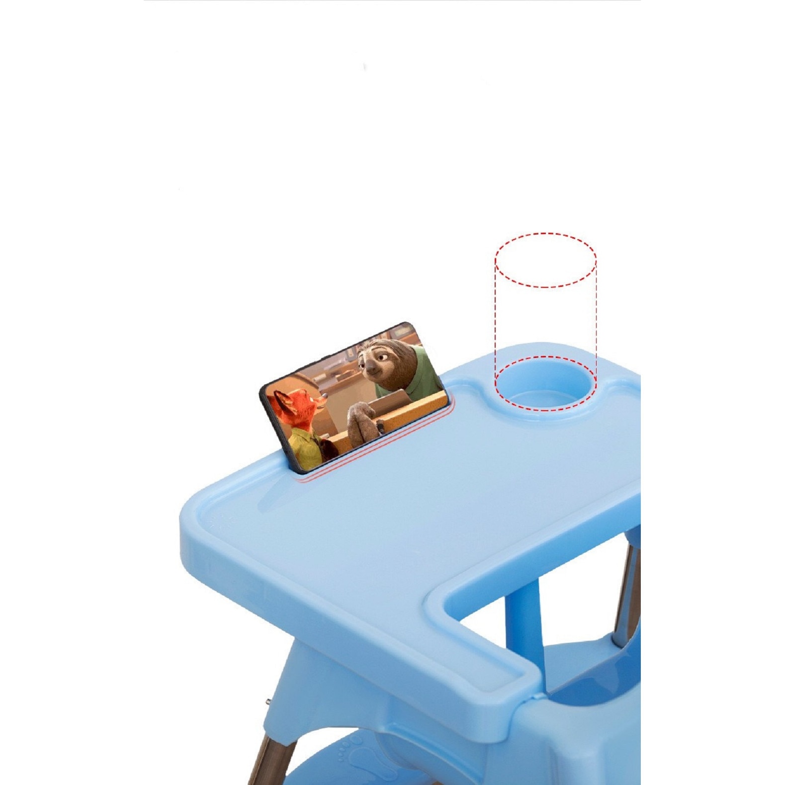 Scaun De Masa Inalt, Mixbo, Pentru Bebelusi Si Copii, Cu Tava Si ...