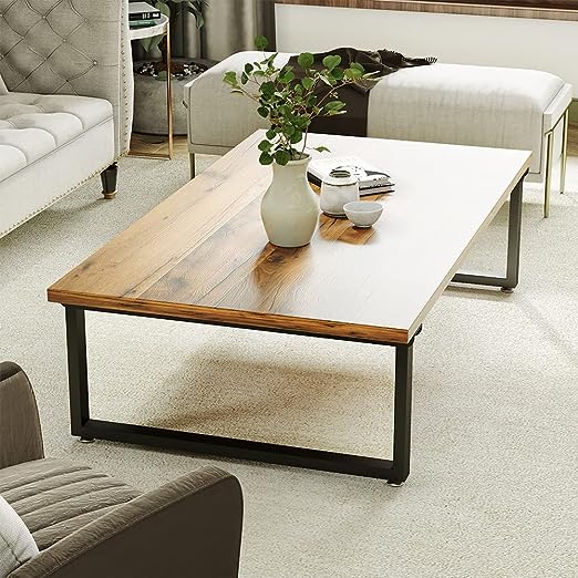 Set 2 picioare pentru masa cafea, Metal Design, 38x80x6 cm, negru mat ...