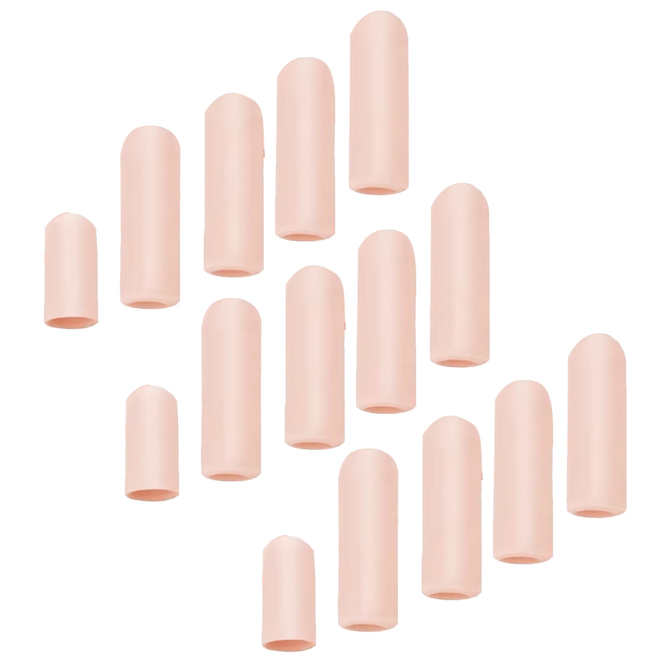 Set 15 Protectie pentru degete cu gel, Ronyes®, Silicon, Bej - eMAG.ro