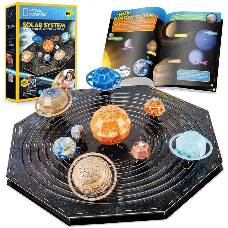 3D Puzzle Cubic Fun National Geographic Solar System 173 db - eMAG.hu