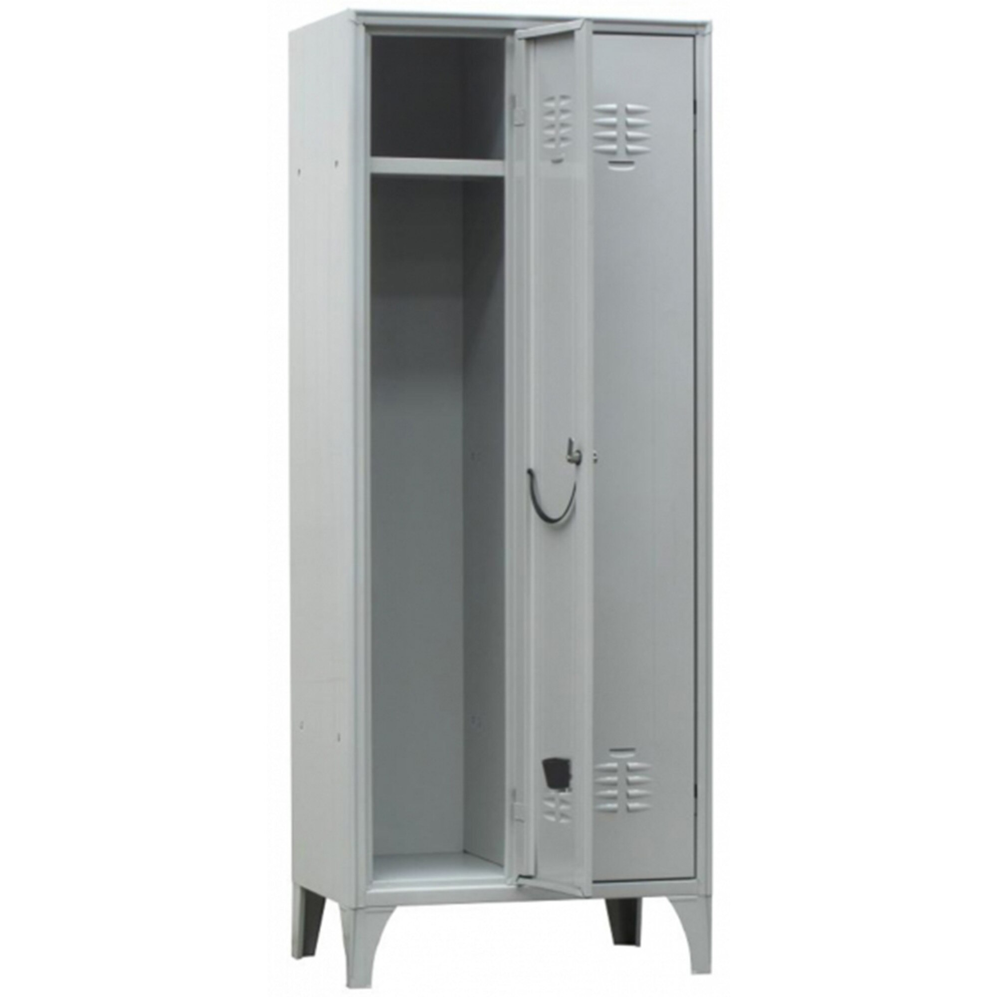 Vestiar metalic cu 2 posturi 700mm x 350mm x 1800mm H - eMAG.ro