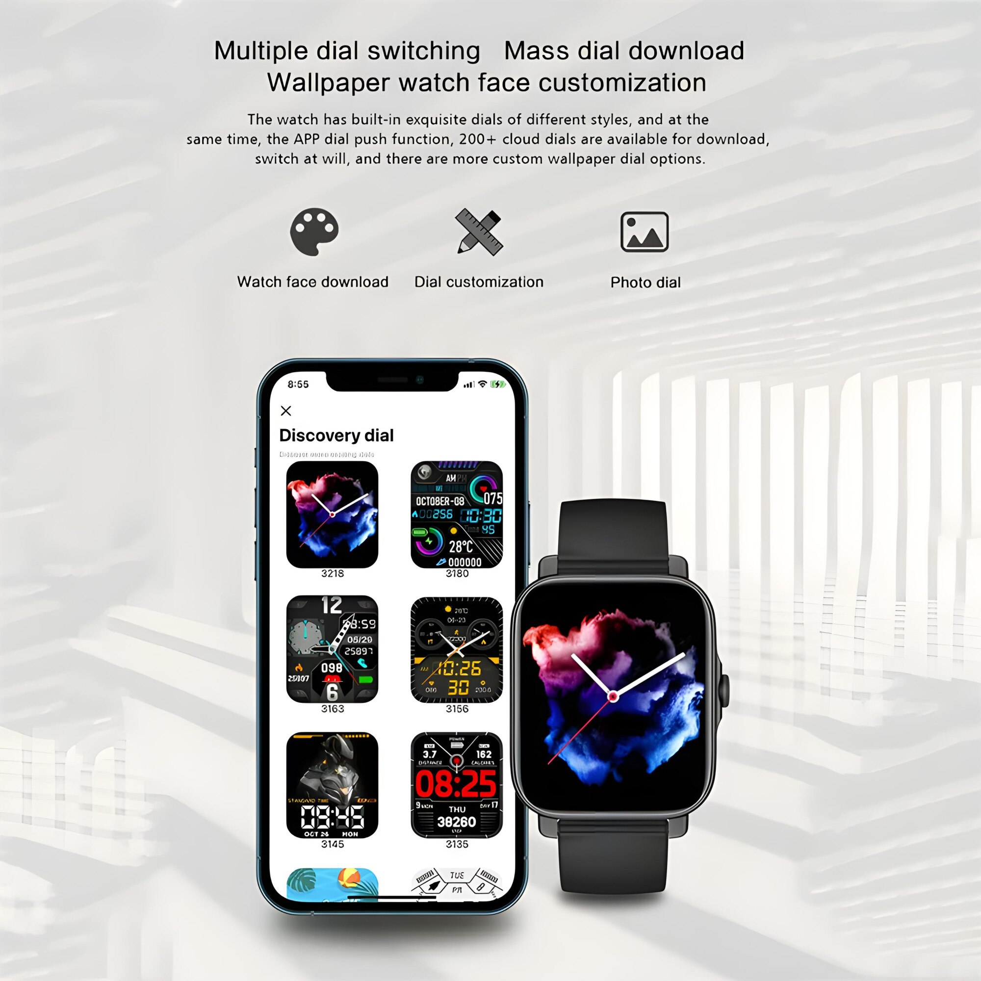 SmartWatch Black Елегантност и функционалност Компактен дизайн - eMAG.bg