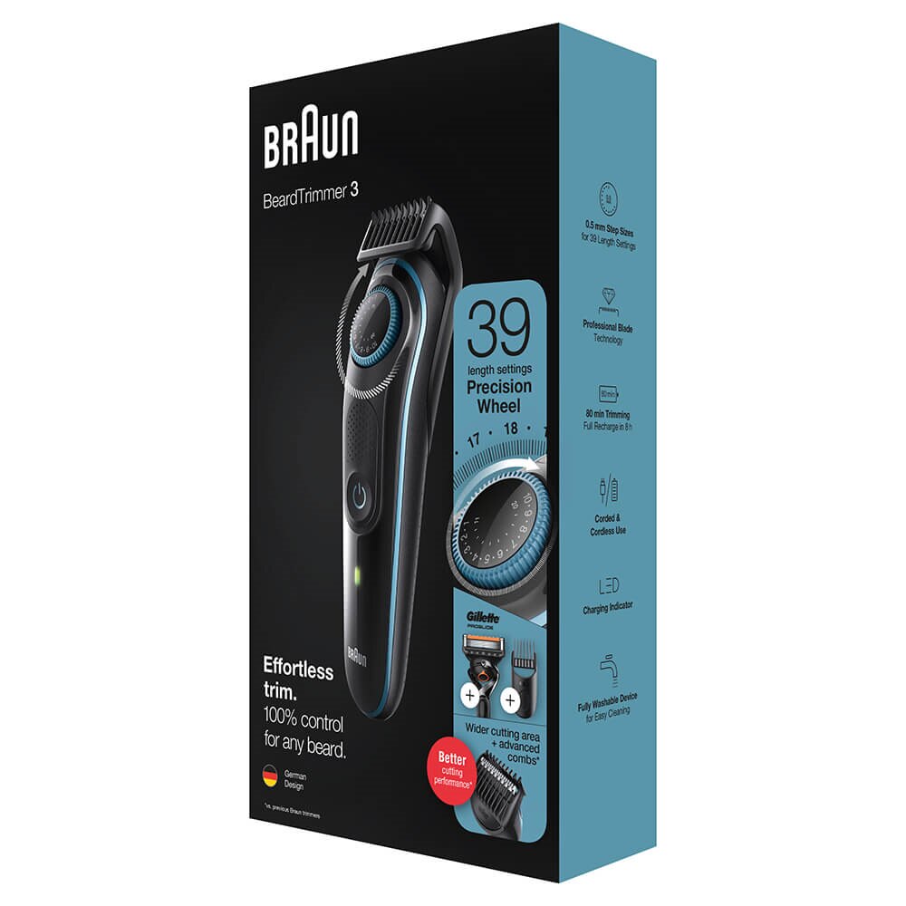 Aparat de tuns Braun BT3340, Acumulator, 39 setari lungime, Negru - eMAG.ro