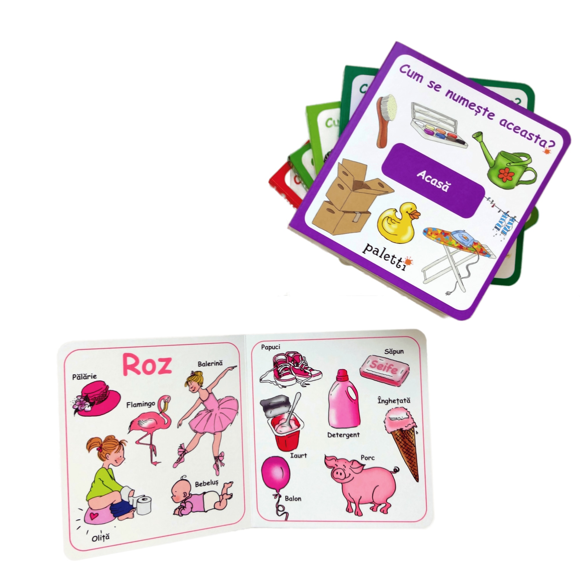 Set 6 carti educative cu imagini pentru copii, Primele Cuvinte, 22 ...