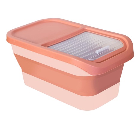 Recipient stocare hrana animale, MWAOWM, Plastic, Roz - eMAG.ro