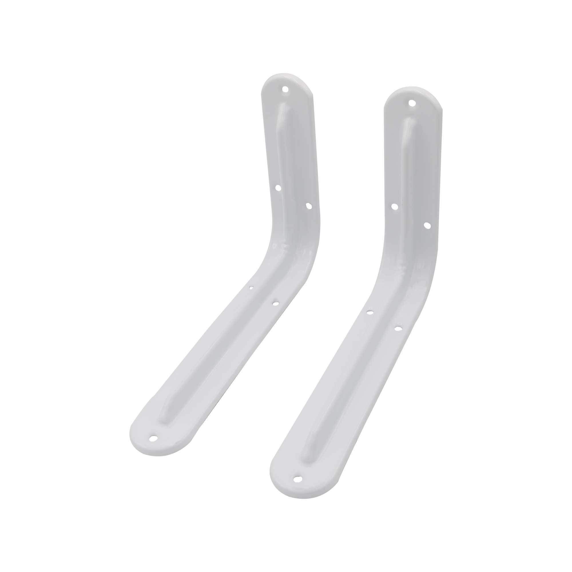 Set 2 console albe pentru rafturi, 260X430 MM 12X14, otel - eMAG.ro