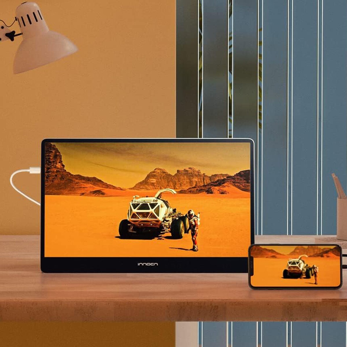 Monitor portabil Innocn 15A1F, 15.6", OLED 1080p, 60Hz, 1ms, Brown ...