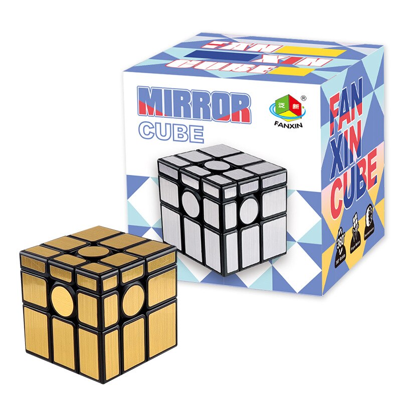 Cub Rubik Magic Cube Fanxin, Shaped Cube, FX7739, Mirror 3x3, Gold ...