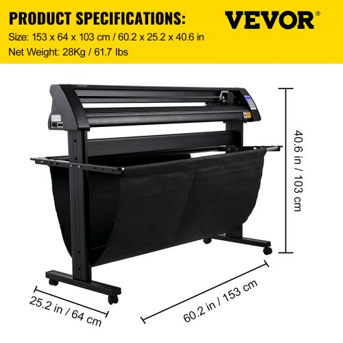 Plotter cu ecran LED, taiere la 1350mm, semi-automat, negru, compatibil ...
