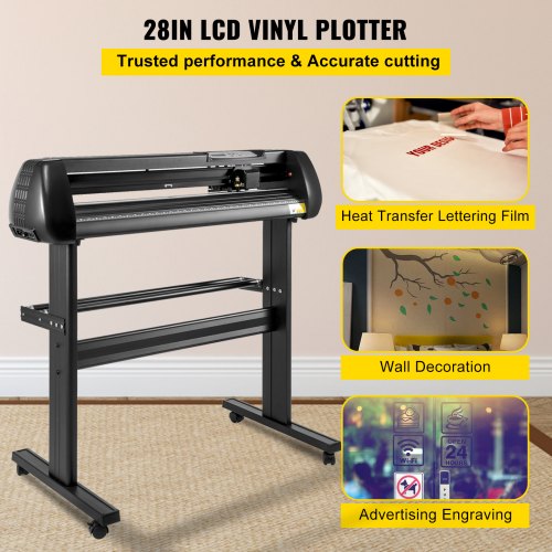 Cutter Plotter, taiere la 71.12 cm, cu suport inclus, negru - eMAG.ro