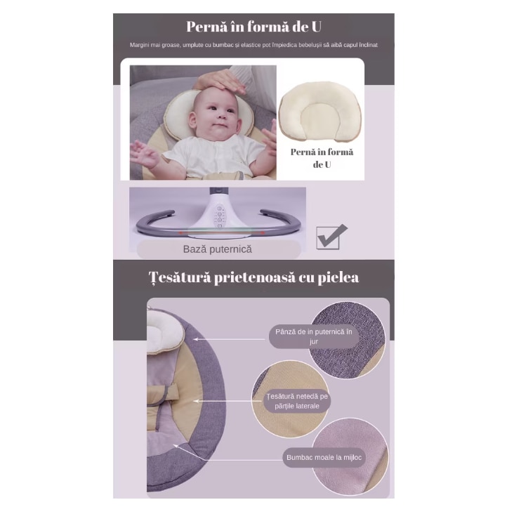 Leagan Electric Bebelusi, little bird Balansoar pentru bebe cu trepte ...