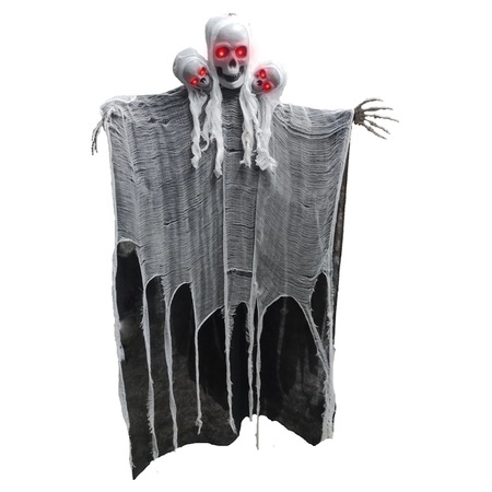 Schelete decorativ pentru Halloween, Textil, 130 cm, Alb/Negru - eMAG.ro