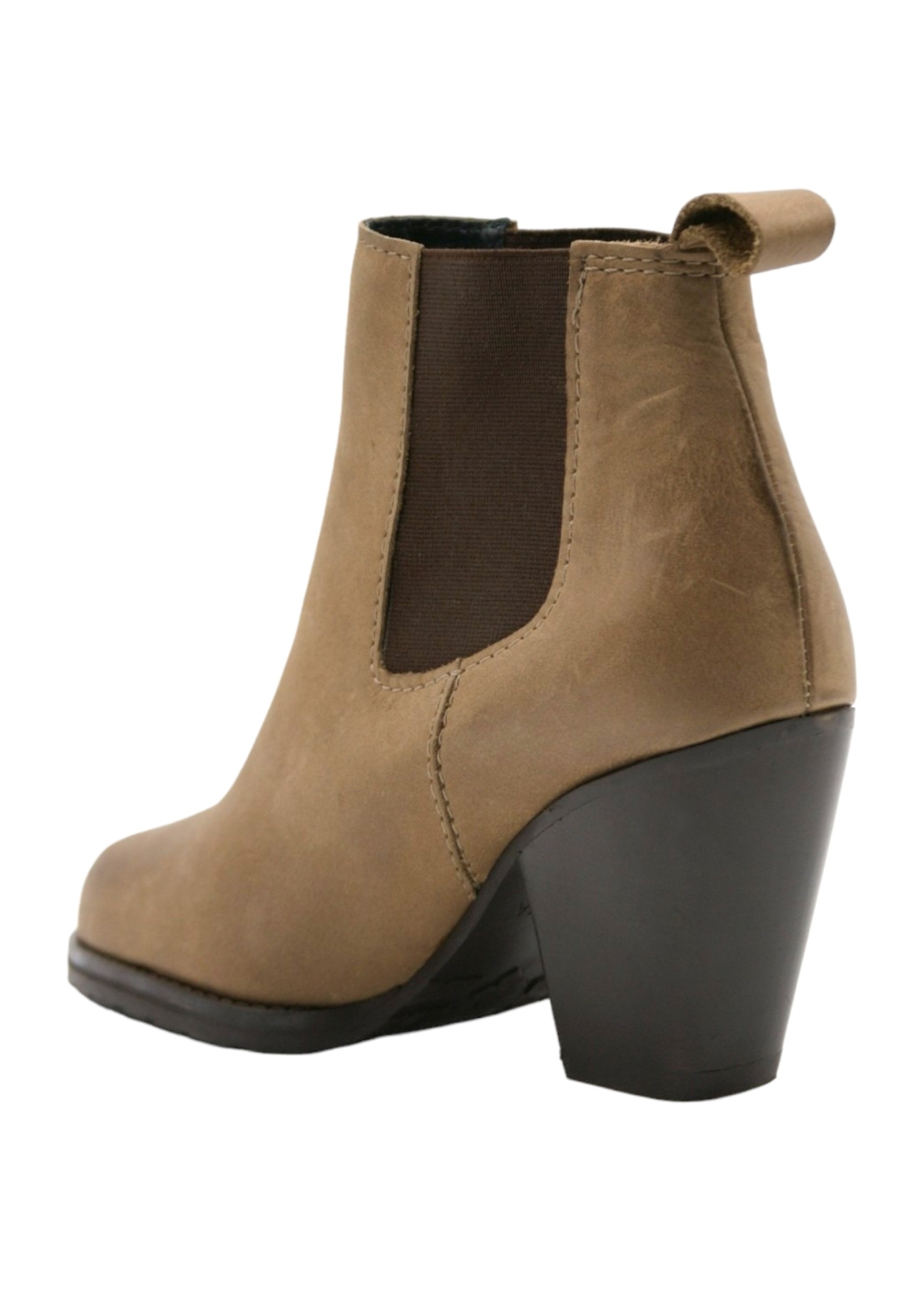 Botine, Gardenia Copenhagen, Alice Mid Zip Boot, Piele naturala, Gri ...