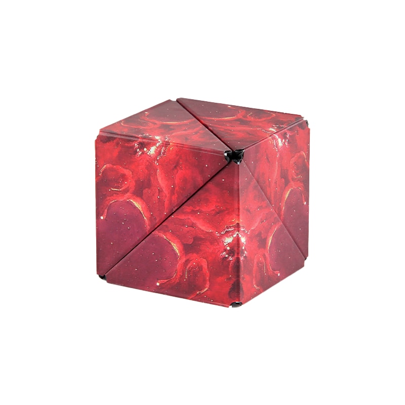 Cub magnetic Rubik's Cube, Thinking Trainer, jucarii educationale, Rosu ...