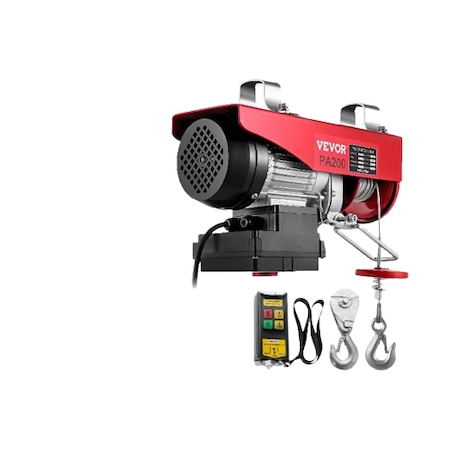 Palan electric, 800 kg, motor de ridicare, telecomanda, rosu - eMAG.ro