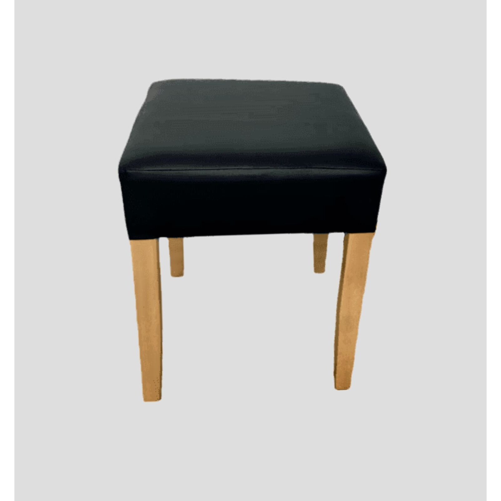 Taburet din lemn masiv tapitat, 48 cm - eMAG.ro