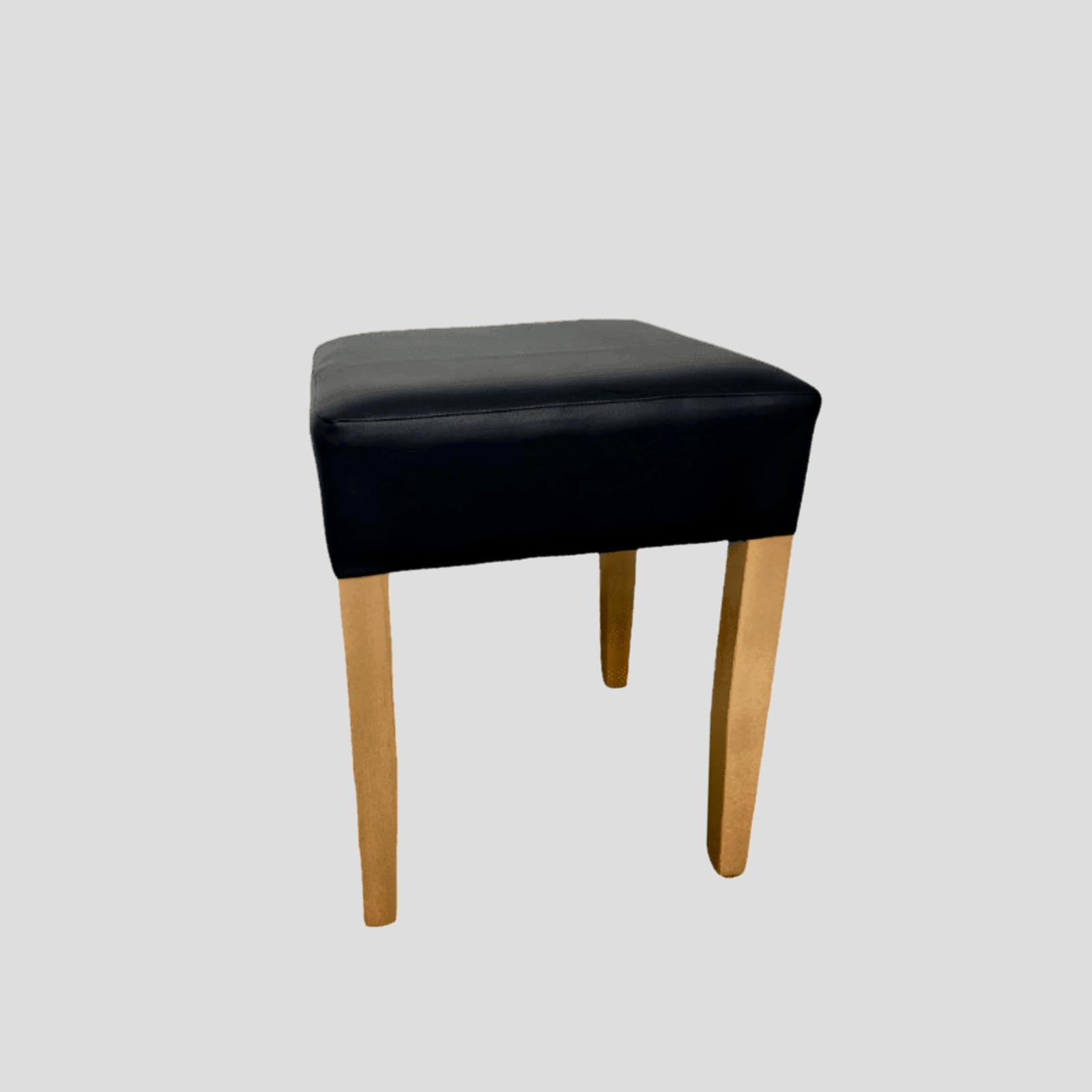 Taburet din lemn masiv tapitat, 48 cm - eMAG.ro