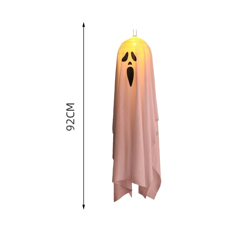 Fantoma Halloween cu Lumini, 90 cm, Alb - eMAG.ro
