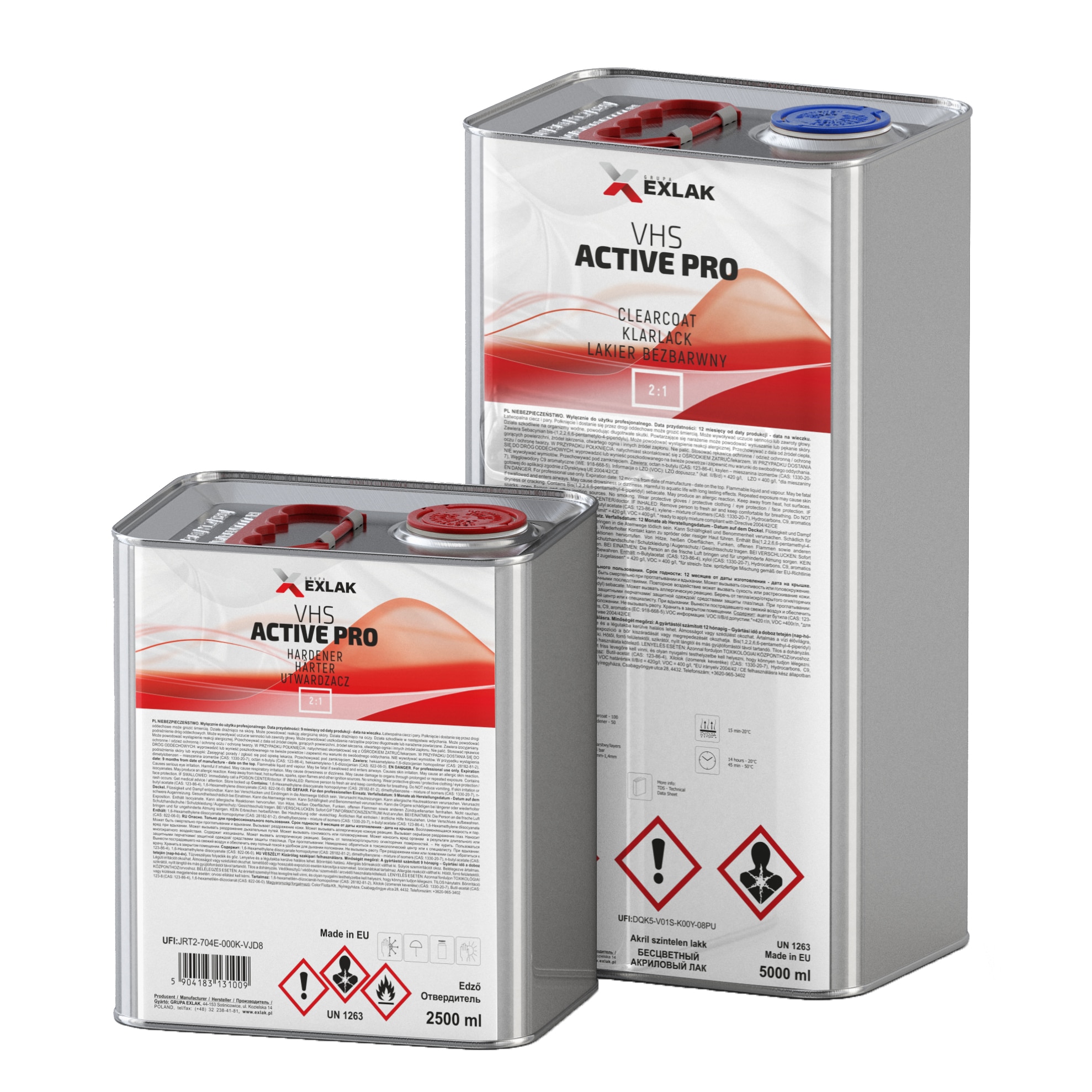Set Lac si Intaritor, EXLAK, Active Pro VHS, 5L + 2.5L - eMAG.ro