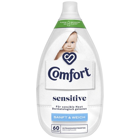 Balsam rufe, Comfort, Sensitive, 60 de spalari, 900 ml - eMAG.ro