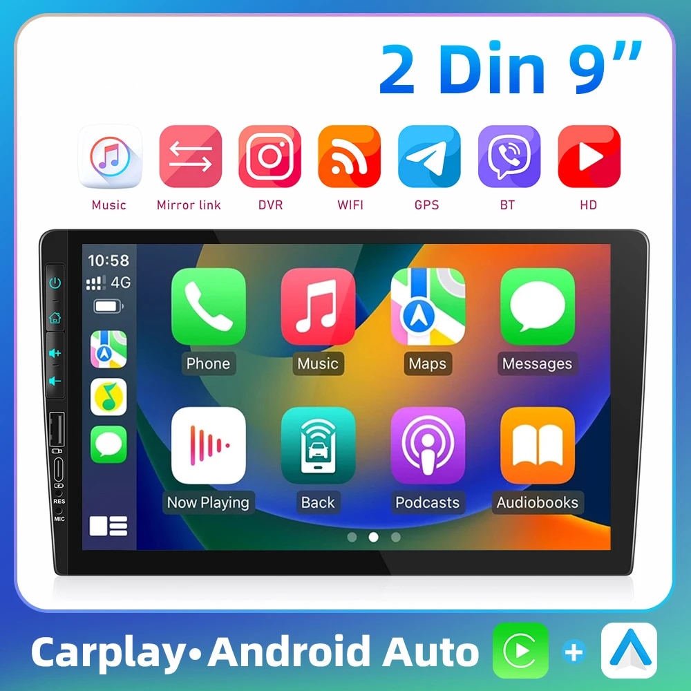 Navigatie Toyota Avensis T25 2002-2008, USB&Butoane fizice frontale, Android 13, Wireless ...