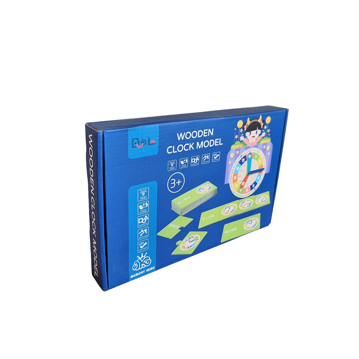 Joc educativ Invatam ceasul, 15 carduri puzzle, 17 piese, 3 ani+ - eMAG.ro