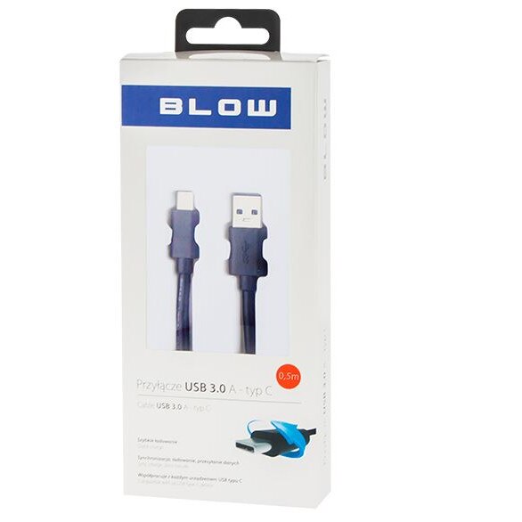Cablu USB tip C, Blow, 0.5 m, Negru - eMAG.ro