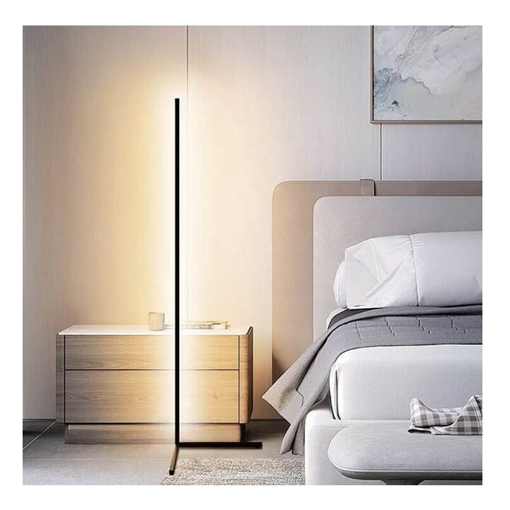 Lampa de podea LED RGB cu baza si telecomanda, 28 x 2.3 x 140 cm - eMAG.ro