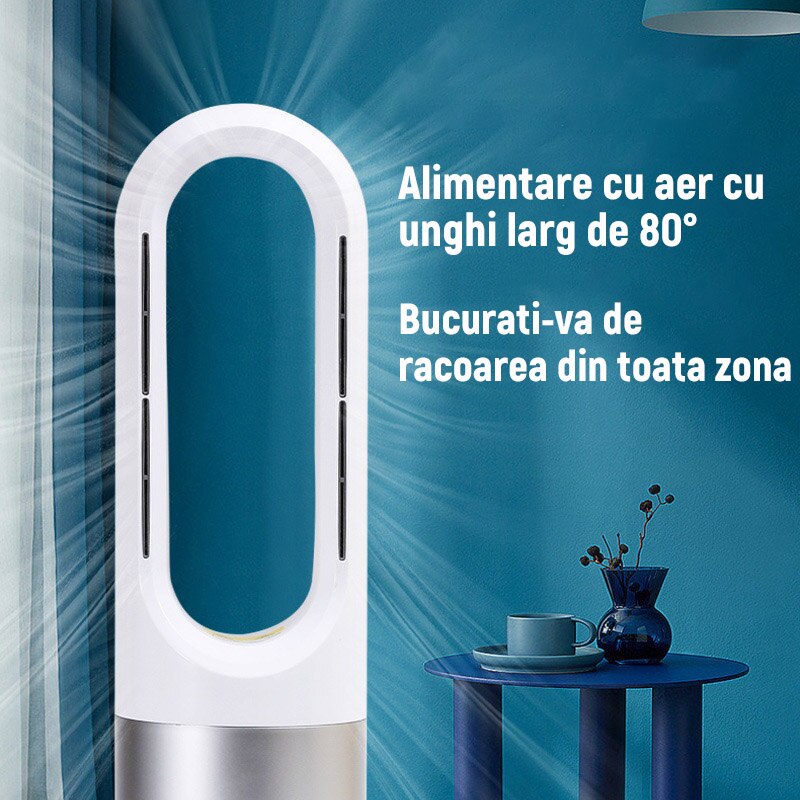 Racire si incalzire ventilator turn fara lame, Poate fi controlat de la ...
