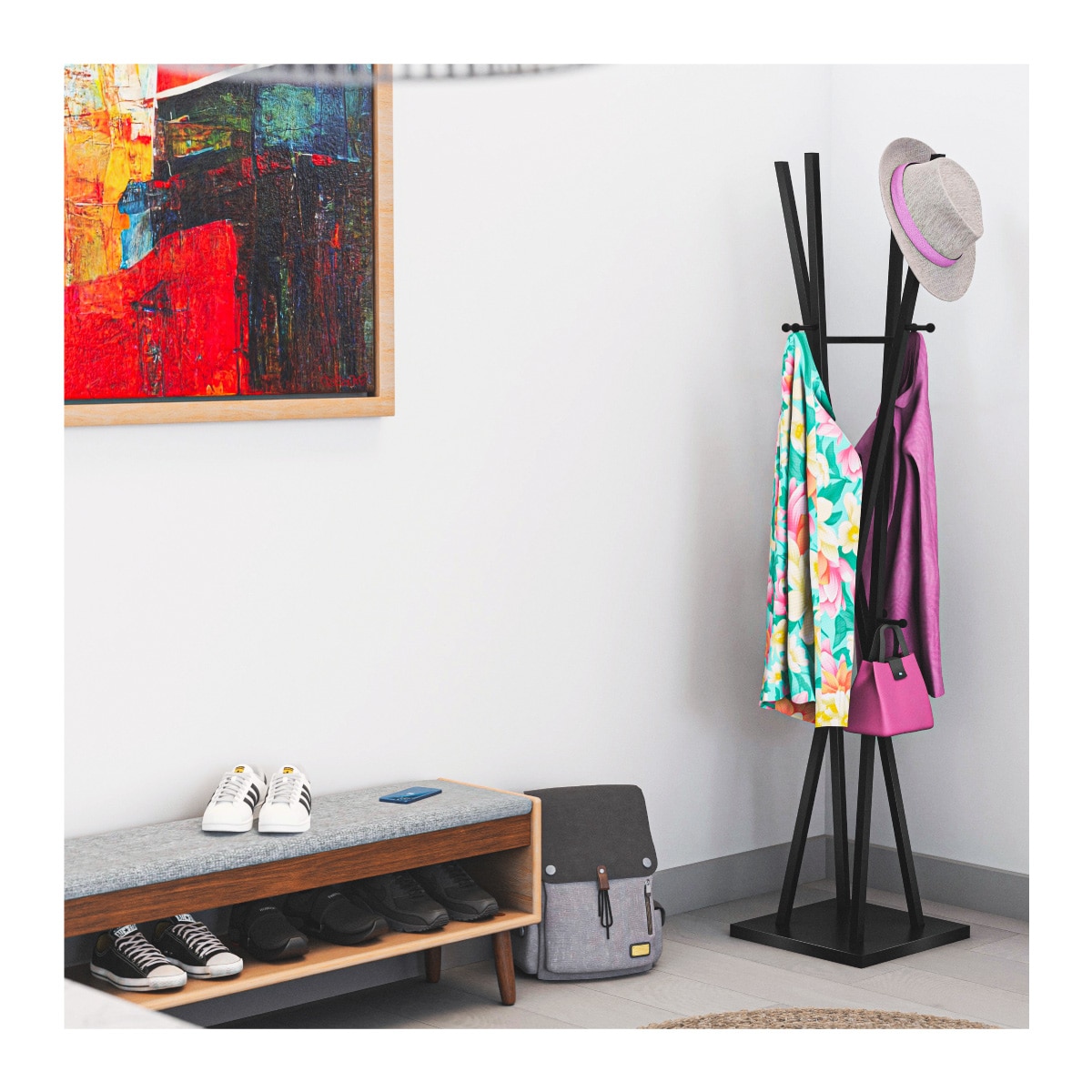 Cuier metalic Mark Adler Host 5.0,12 agatatori, Vertical, Design ...