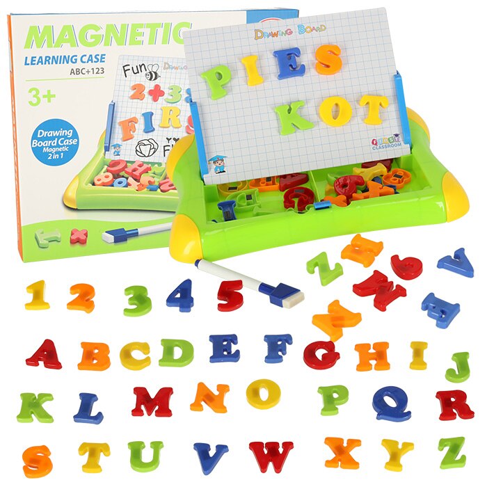 Tabla magnetica copii, Plastic, Cu magneti, 3 ani+, Multicolor - eMAG.ro