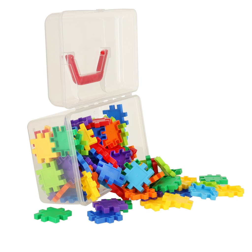Blocuri de constructii creative wafers, 100 piese, Plastic, Multicolor ...