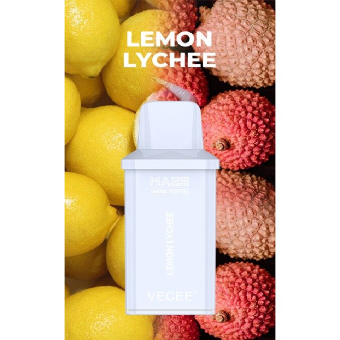 Rezerva Tigara Electronica Vecee Maze 6000 puffuri, Lemon Lychee - eMAG.ro