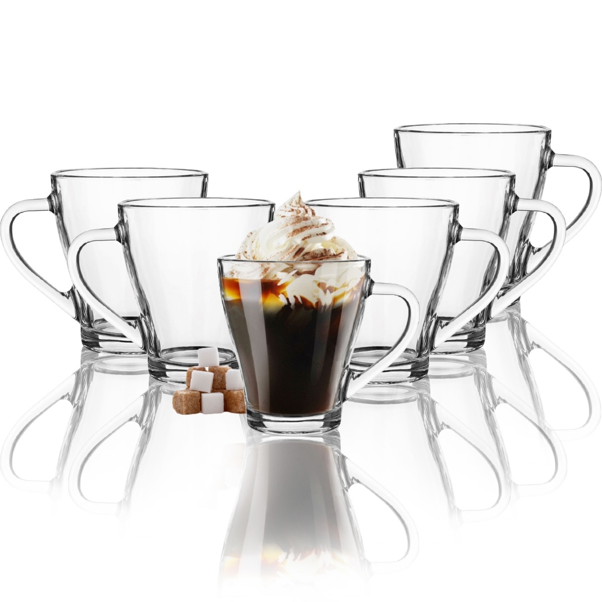 Cana pentru cafea HUGO, Sticla, 360 ml, Transparent - eMAG.ro